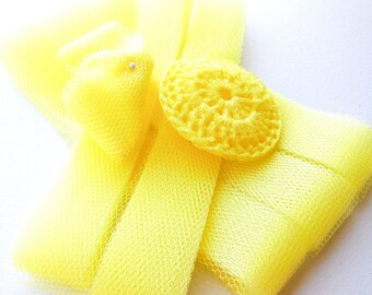 DIY Dish Scrubbers Peach Nylon Netting Strips Set of 4 Through 20 ...