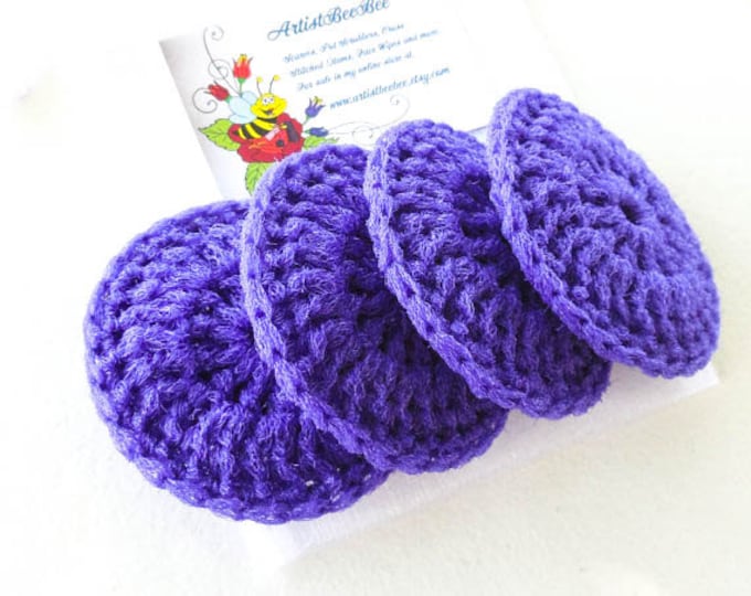 Nylon Pot Scrubber Set of 2 Through 10 Royal Purple Dish Scrubbies - Etsy