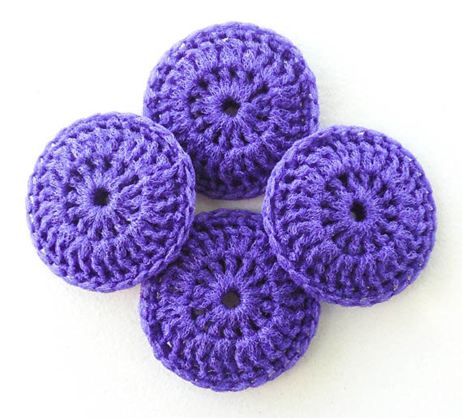 Nylon Pot Scrubber Set of 2 Through 10 Royal Purple Dish Scrubbies - Etsy