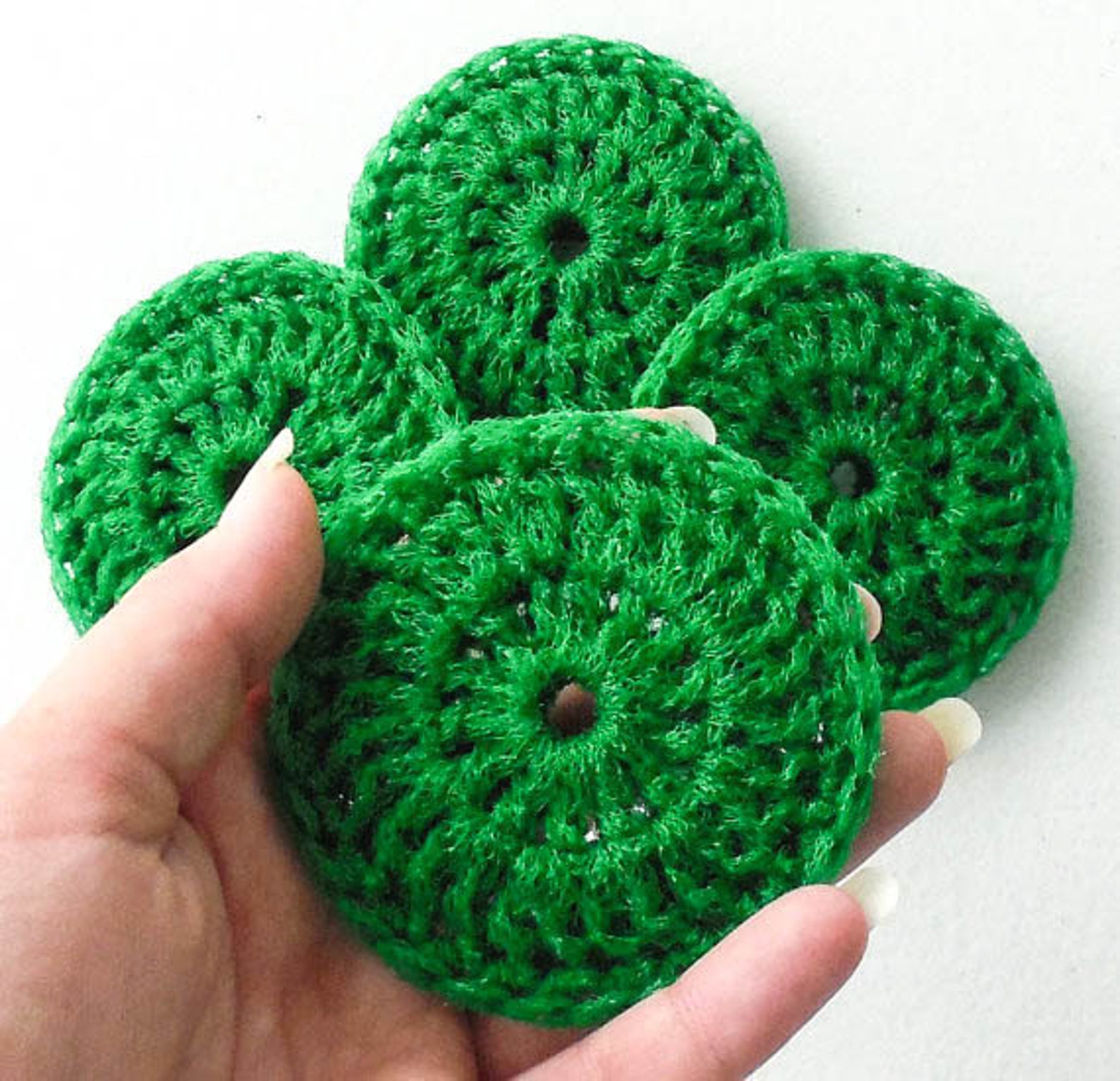 Crochet Nylon Dish Scrubbie Grass Green Scrubber Set of 2 - Etsy