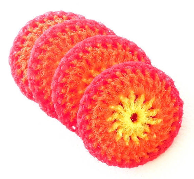 Nylon Pot Scrubbies Set of 2 Through 10 Multicolor Blood - Etsy