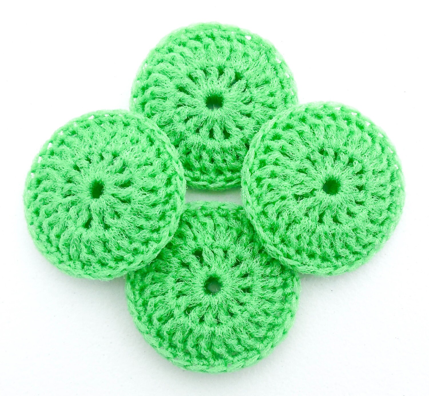 Lime Green Dish Scrubbies Set of 2 Through 10 Crochet | Etsy