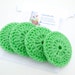 Lime Green Dish Scrubbies Set of 2 Through 10 Crochet - Etsy