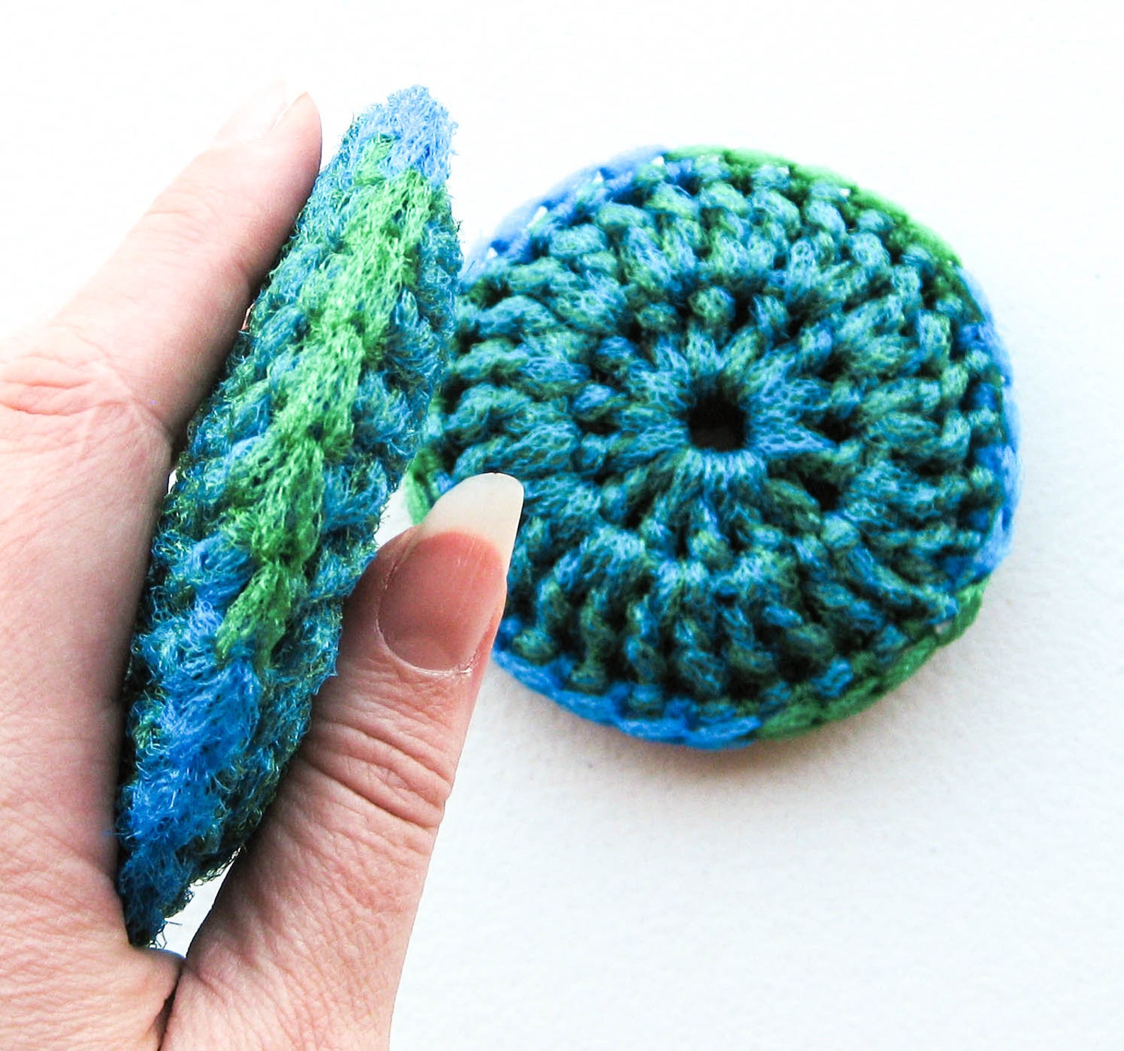 Heavy Duty Nylon Dish Scrubbies Set of 2 Through 10 Blue - Etsy