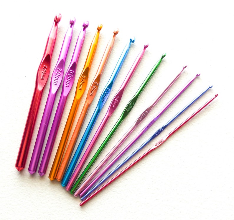 Rainbow Crochet Hook Organizer - Crochet Hooks Available - Solomon's ...