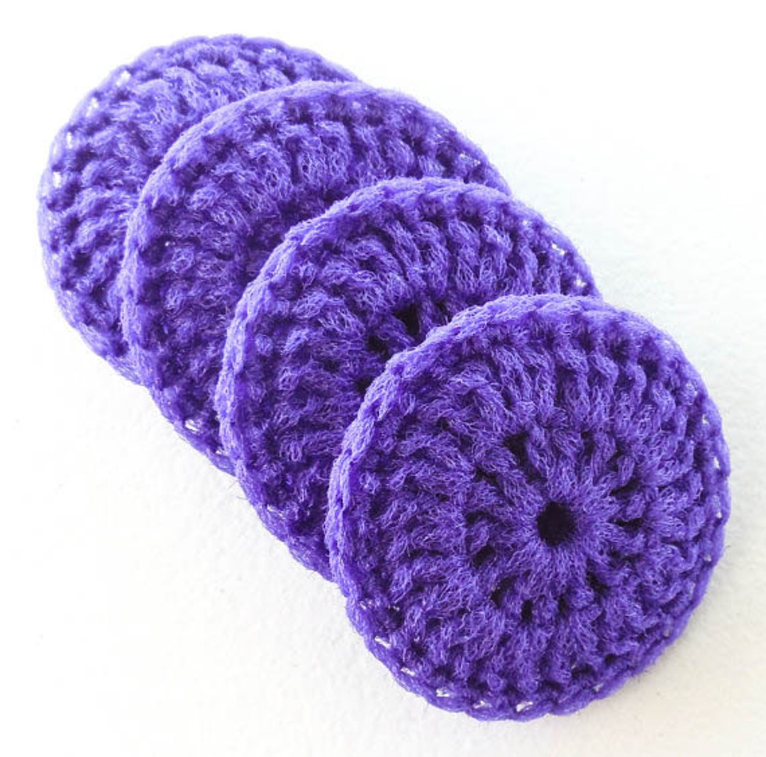 Nylon Pot Scrubber - Set of 2 Through 10 - Royal Purple Dish Scrubbies ...