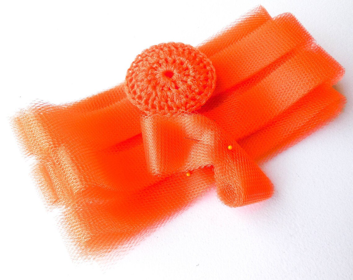 Orange Nylon Netting Strips DIY Pot Scrubber Supplies Set - Etsy