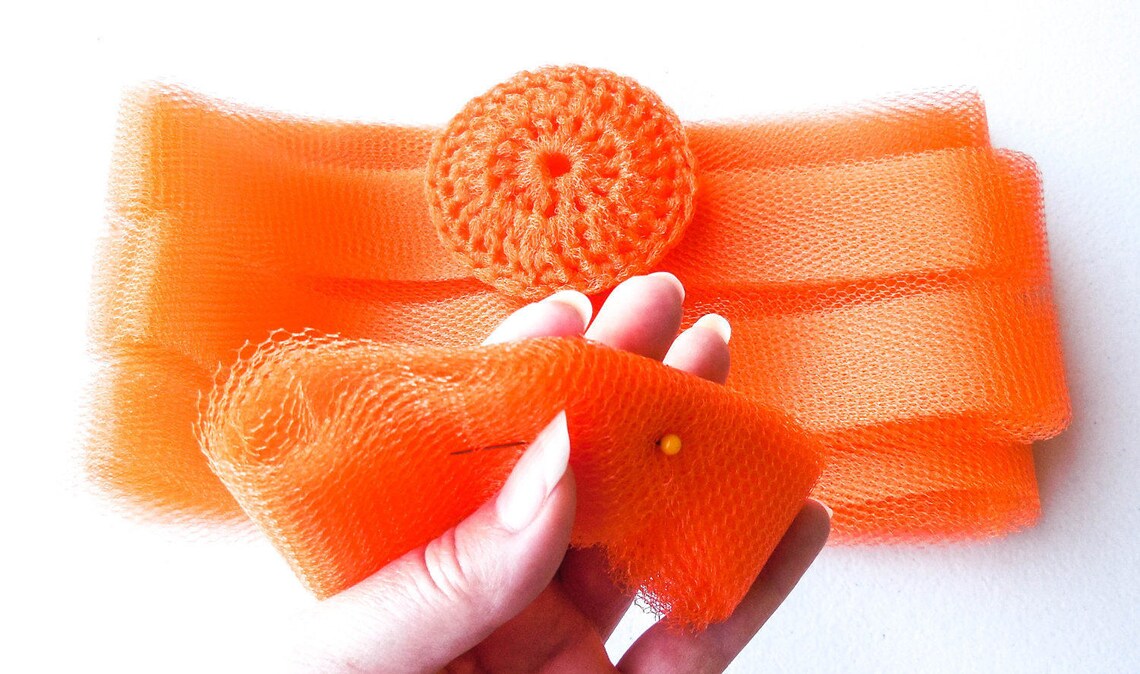 Orange Nylon Netting Strips DIY Pot Scrubber Supplies Set - Etsy