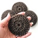 Crochet Nylon Pot Scrubbies Set of 2 Through 10 Chocolate Brown Dish ...