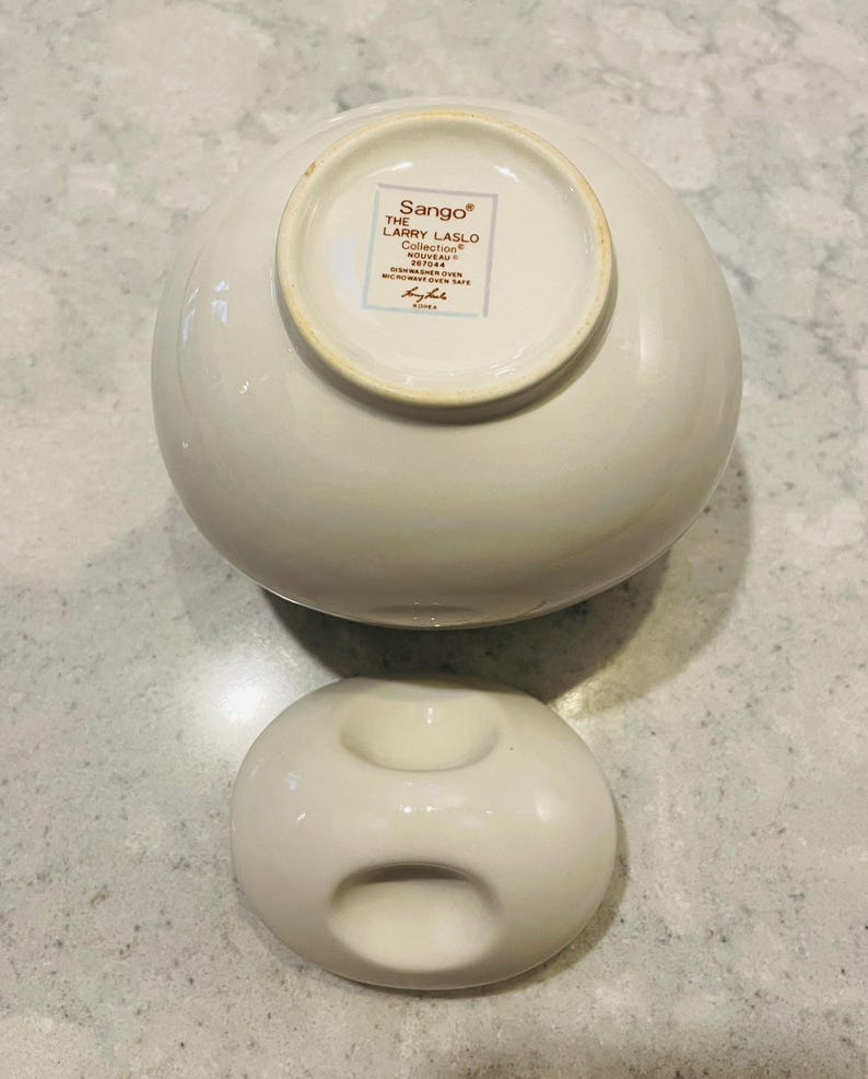 Larry Laslo Collection Sugar Bowl | Nouveau Design | 5” Tall ...