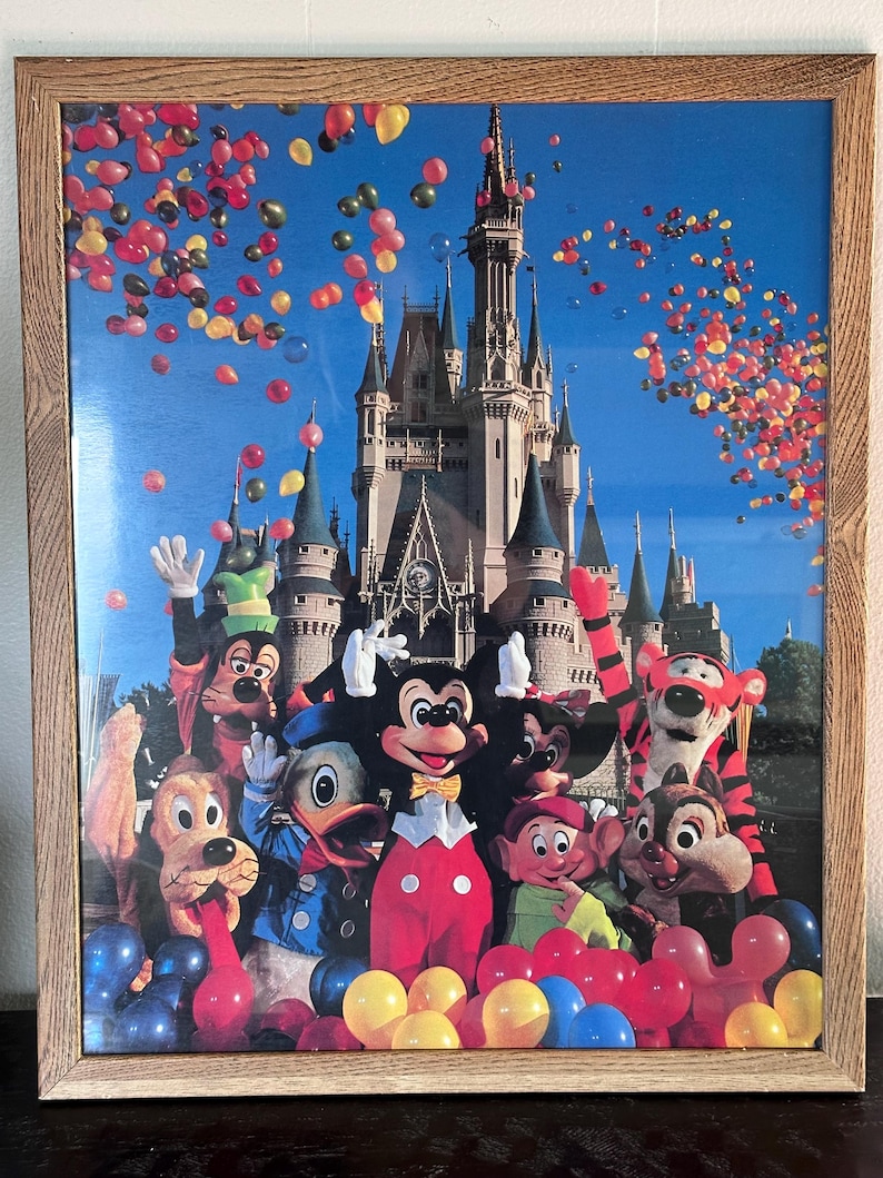 1985 Walt Disney World Poster — Cinderella Castle & Classic Disney ...