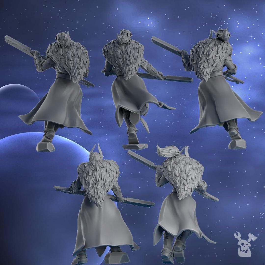 3D Printed Moon Blades Build-kit & Squad by Dakkadakka Miniatures - Etsy