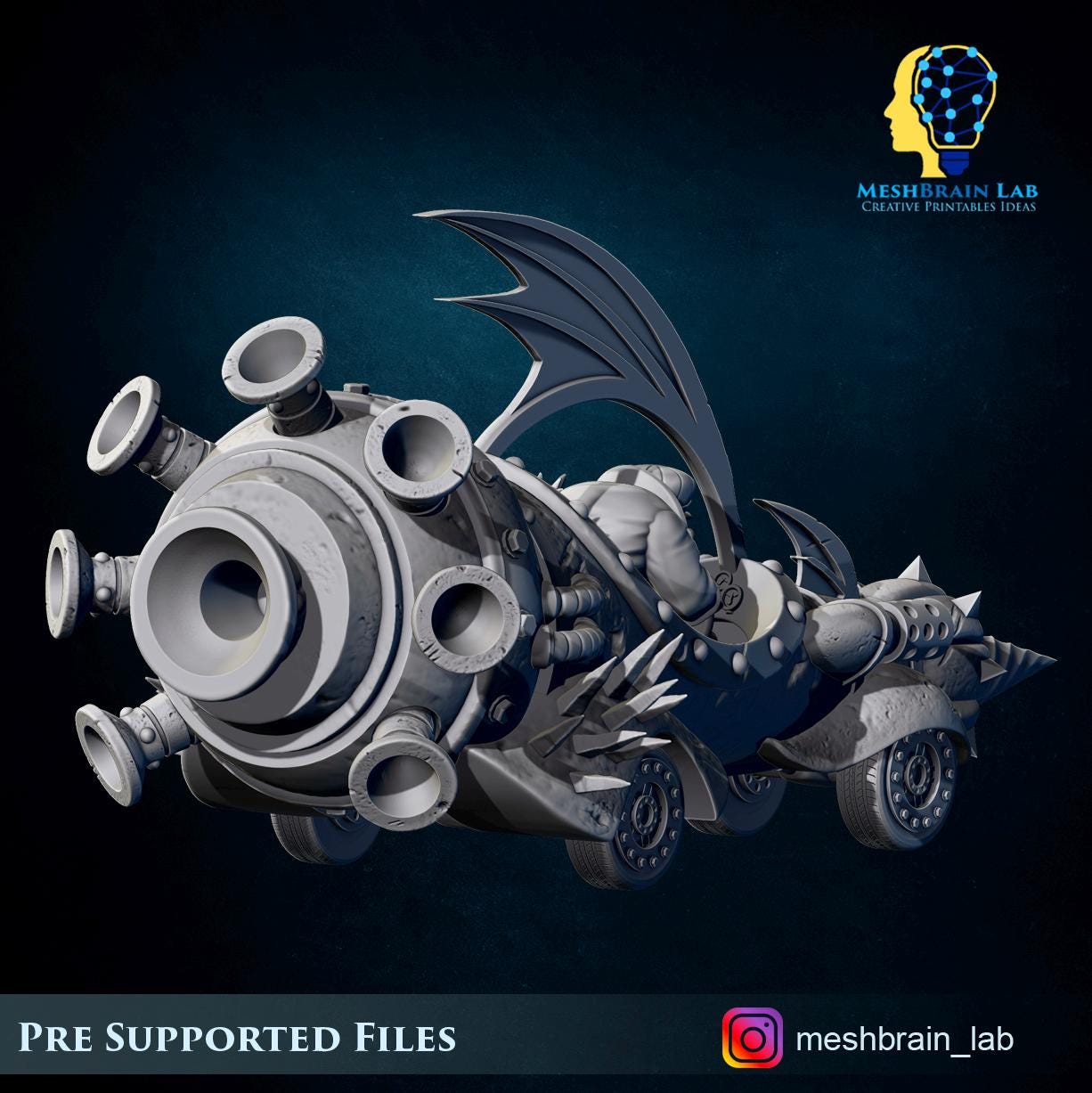 3D Printed Evil Machine Race Ork Car by Meshbrain Labs - Etsy