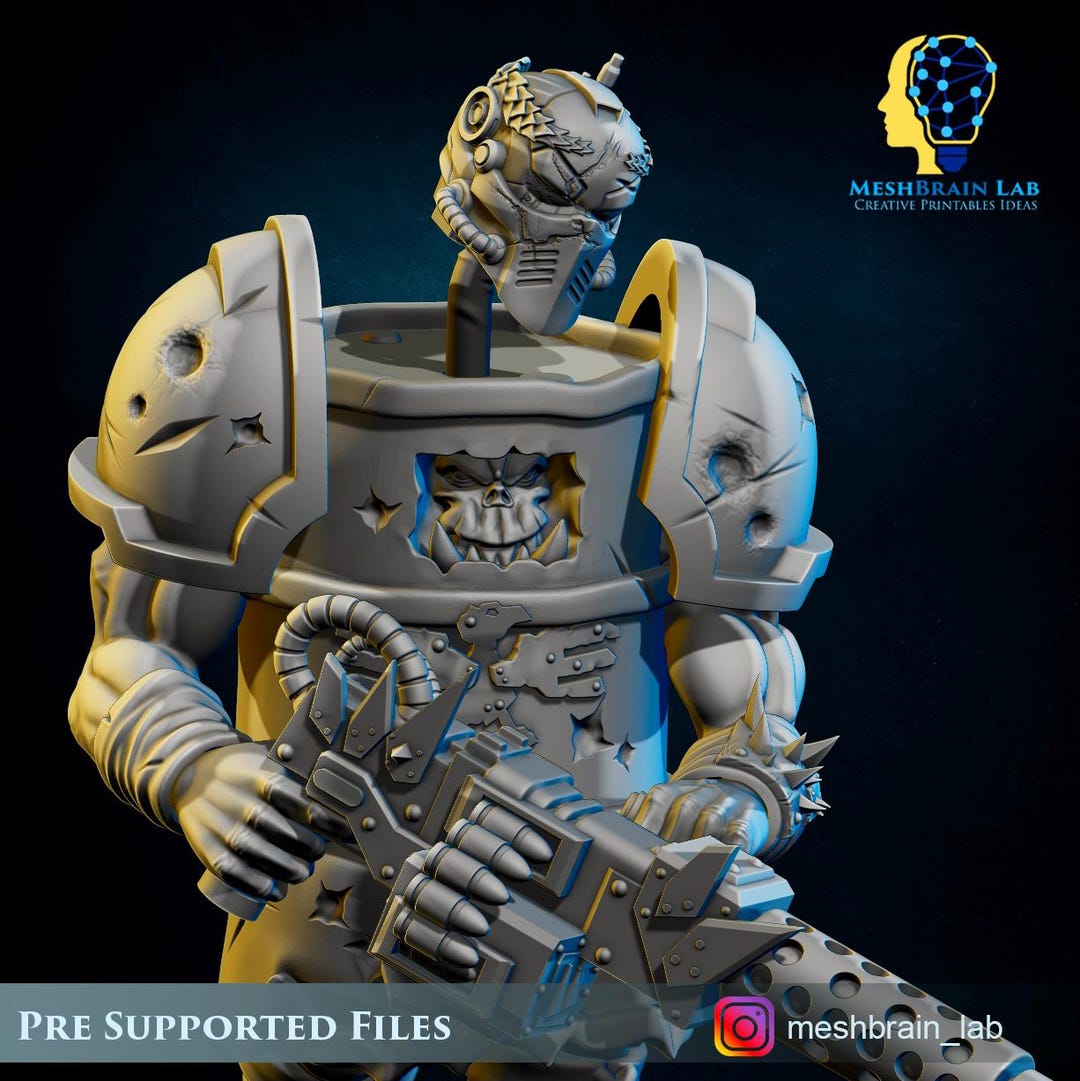 3D Printed Ork Commando Stealth 'master' 01 by Meshbrain Labs ...