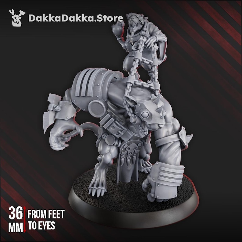3D Printed Gargant Digger Rat by Dakkadakka Miniatures - Etsy