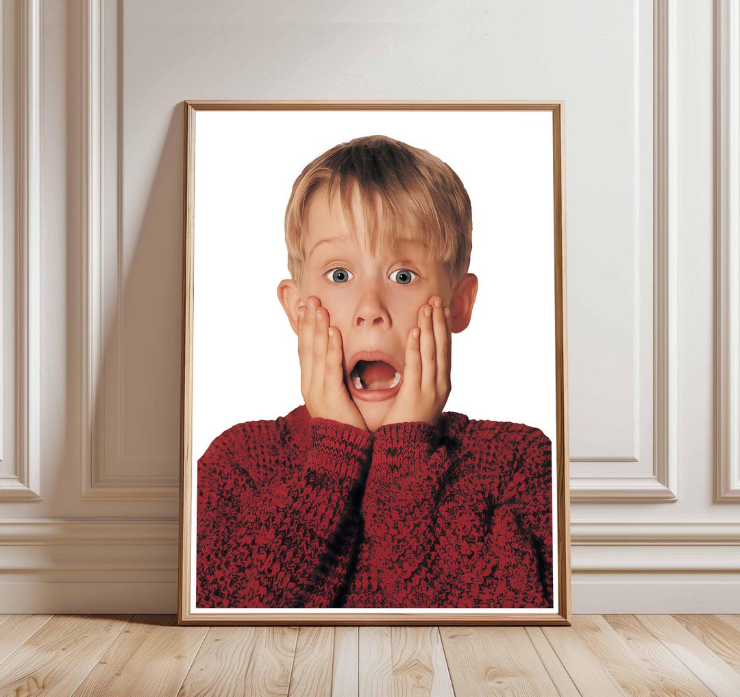 Home Alone Movie Poster, Kevin Mccallister Christmas Decor (digital ...