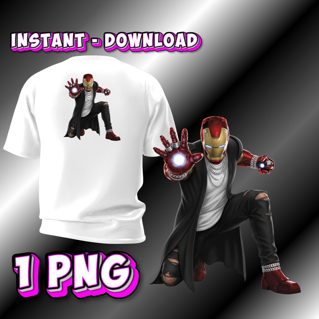 Urban Iron Man PNG, Urban Superhero Street Style, Hip Hop Iron Hero Art ...