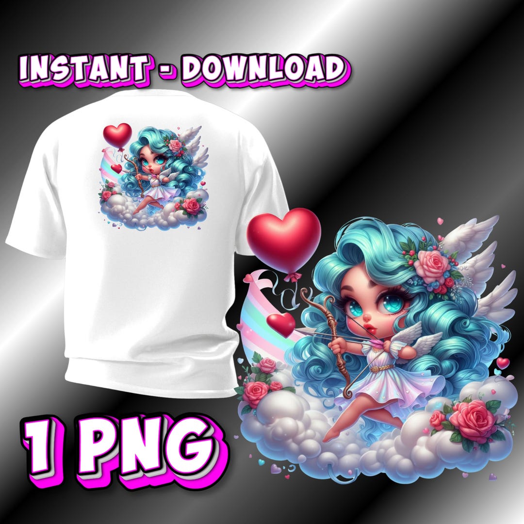 Valentine Cupid Chibi Girl PNG, Cute Angel Archer Clipart, Romantic ...