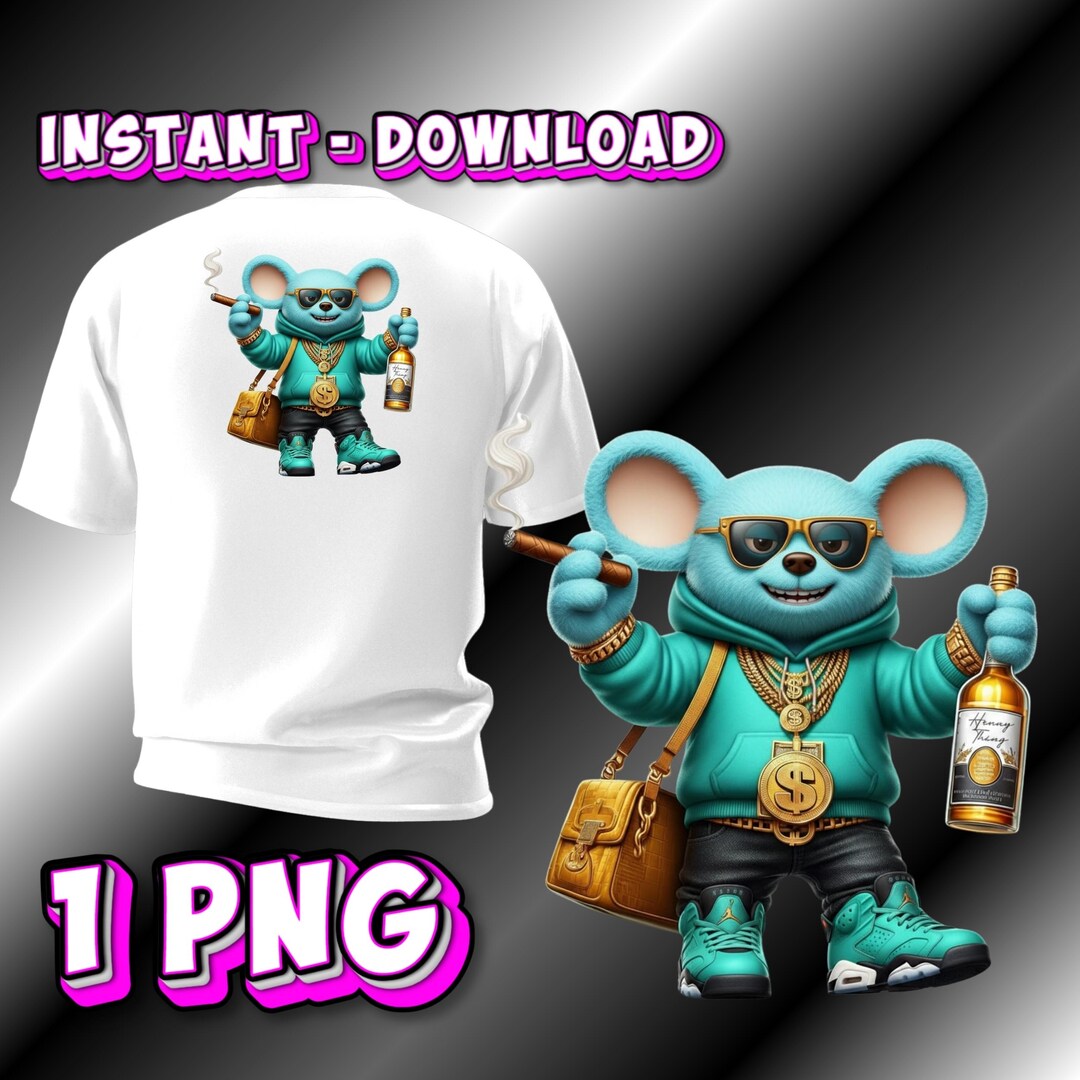 Gangster Bear PNG, Money Bear Art, Urban Style Bear, Hip Hop Bear ...