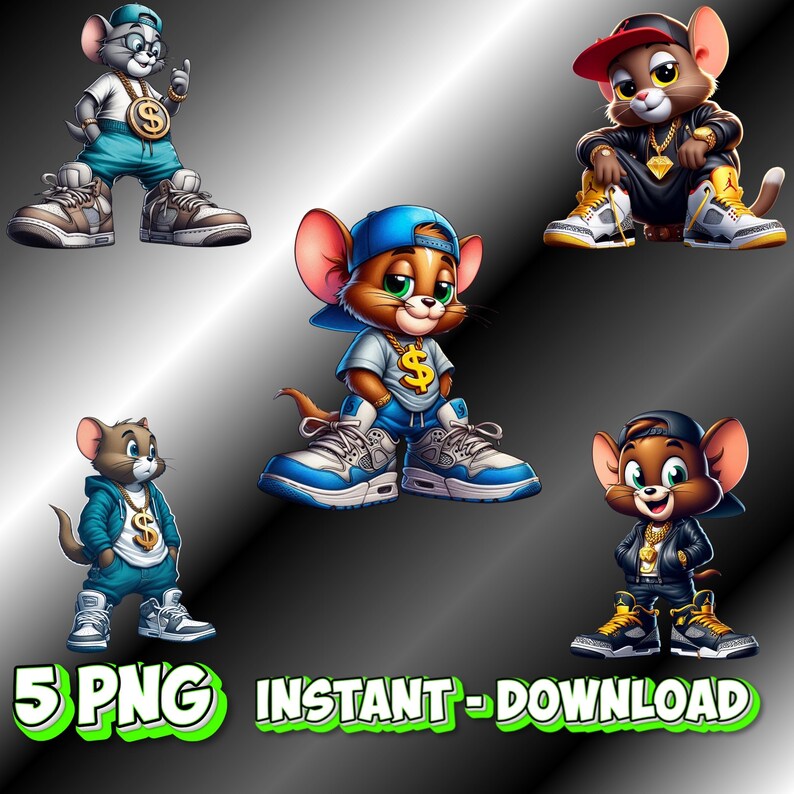 Gangsta Mouse PNG Clipart | Trap Hip Hop Art (digital Download) - Etsy