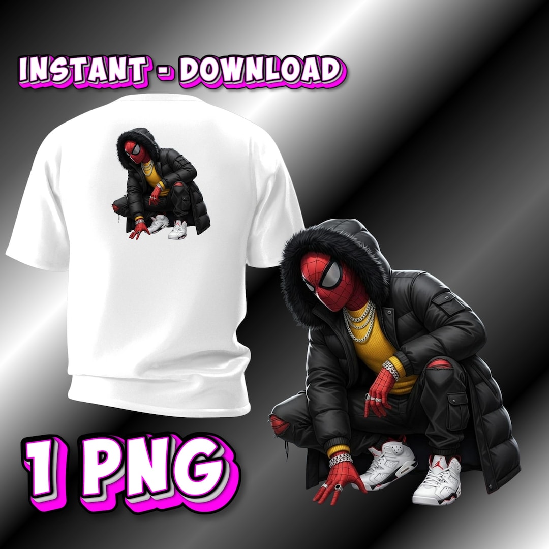 Urban Spiderman PNG, Dark Street Style Spiderman Art, Hip Hop Superhero ...