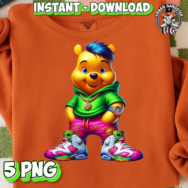 Urban Gangster Winnie Pooh Art | Urban Trap Designs | Fantasy Fan Art ...