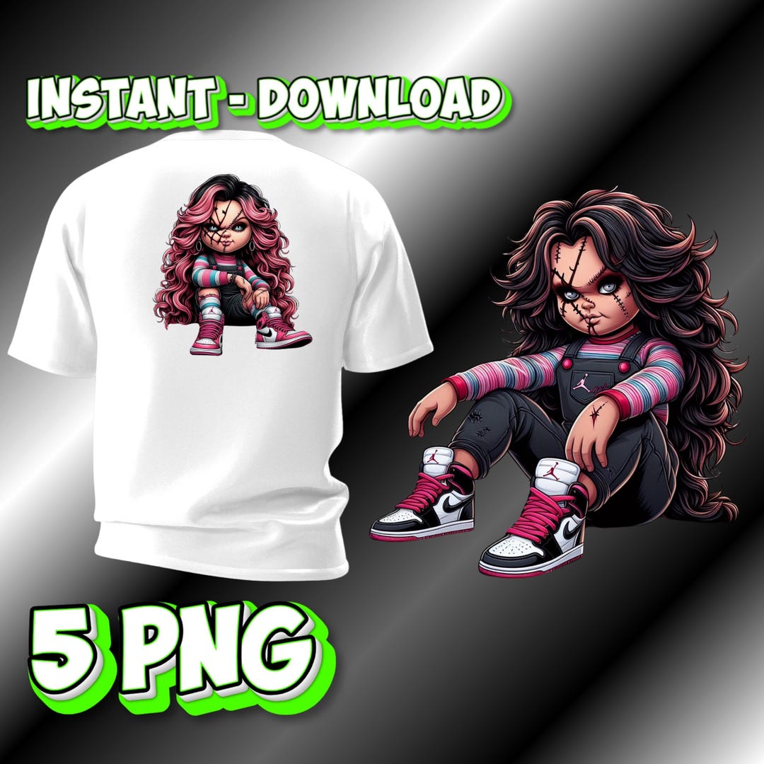Urban Gangsta Killer Doll PNG | Dark Villain Girl | Street Trap Style ...