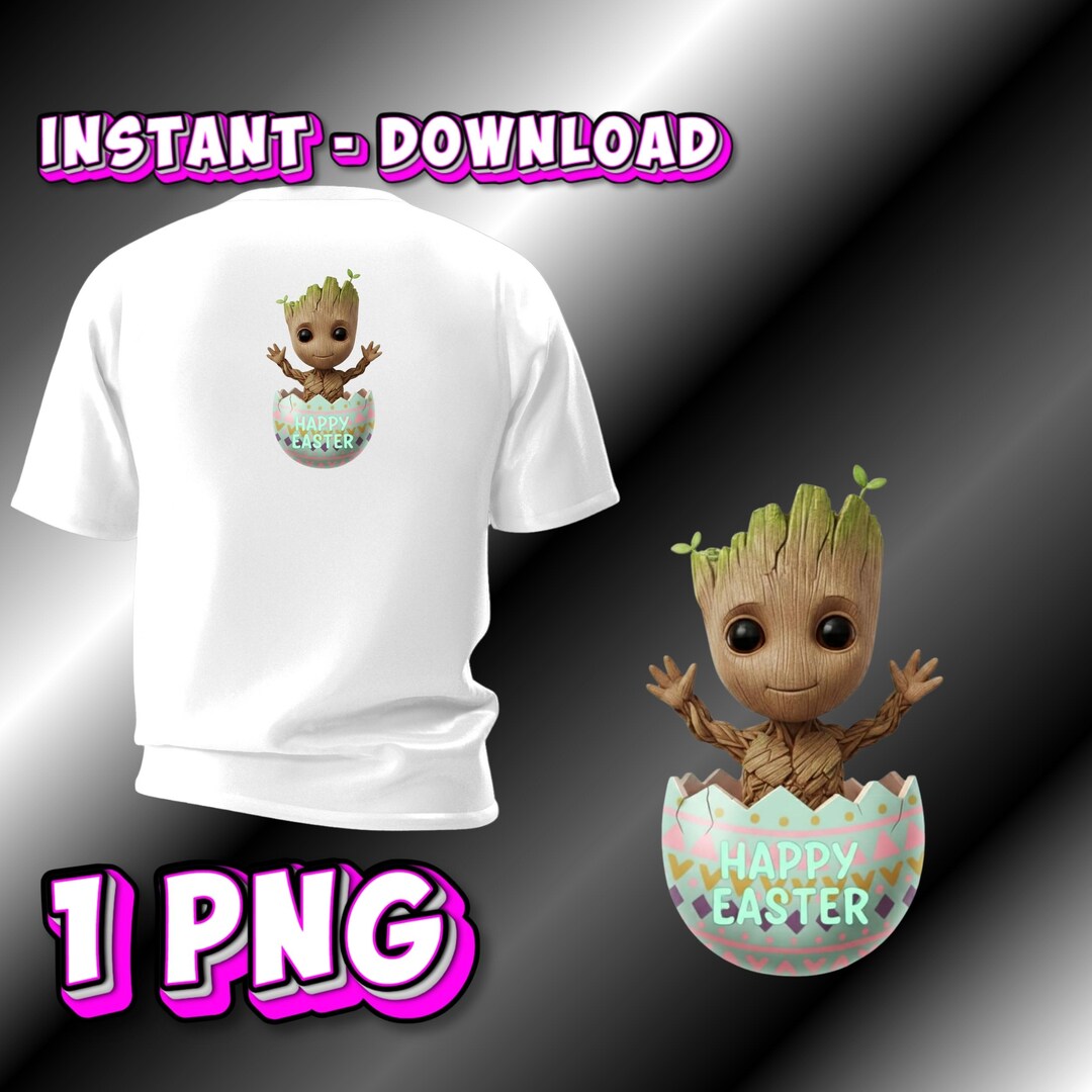Groot Easter Egg PNG Clipart: Urban Gangster Design (digital Download ...