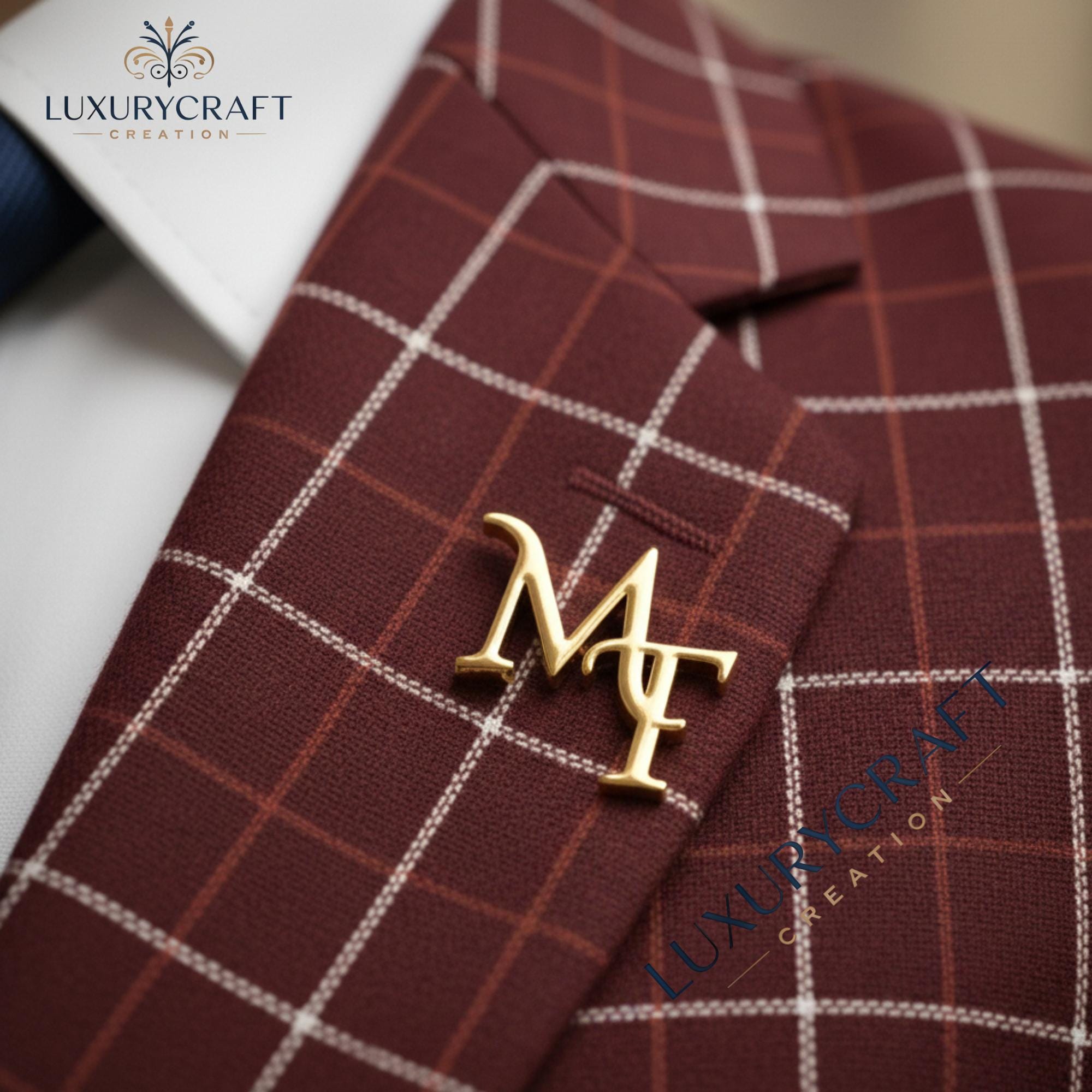 Brooch, Custom Initial Lapel Pin, Custom Lapel Pin, Personalized ...