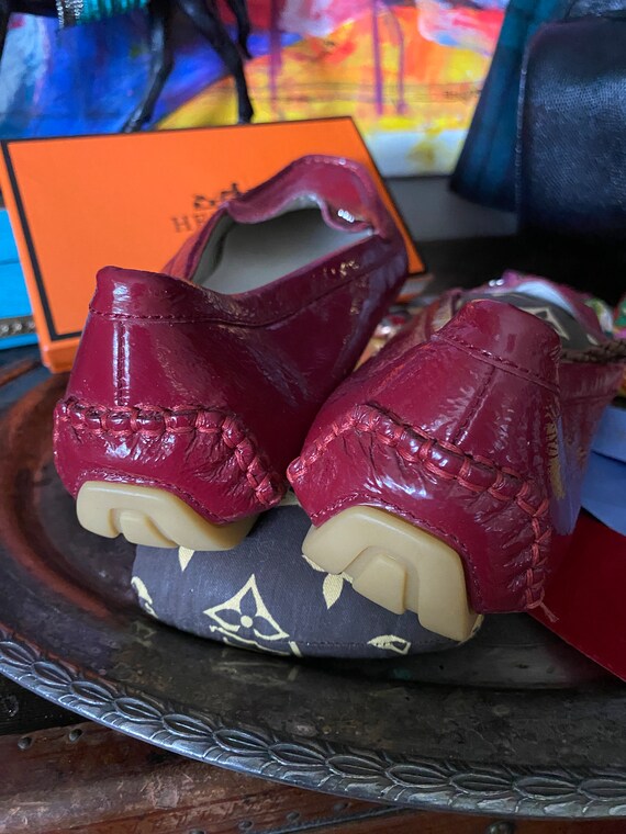 Rare vintage GUCCI Red Patent Leather DRIVERS Shoes - Gem