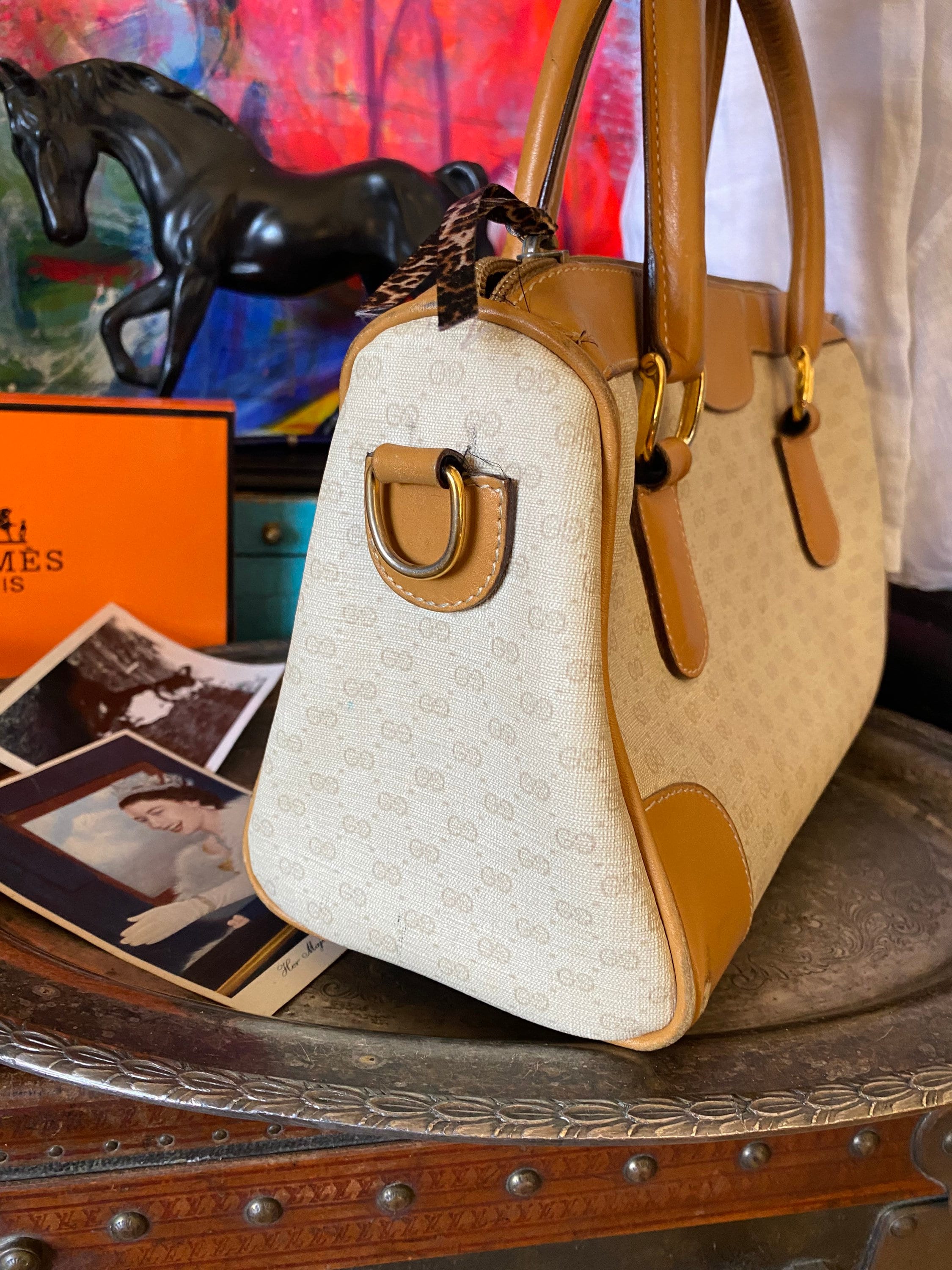 Rare Vintage GUCCI Pretty Speedy Handbag Purse Tote Bag Luxury - Etsy