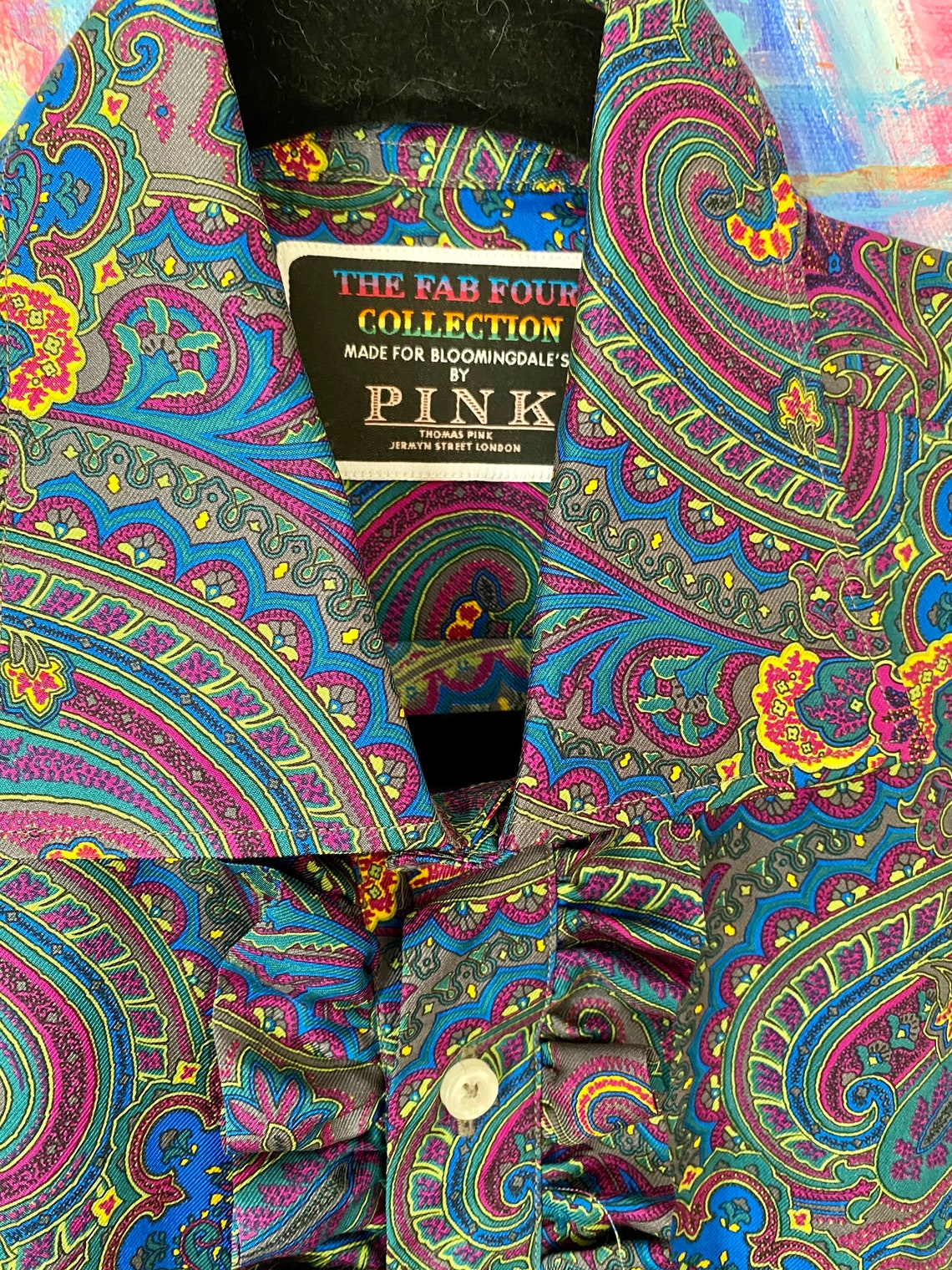 Rare Vintage BEATLES Silk FAB FOUR Shirt Blouse for - Etsy