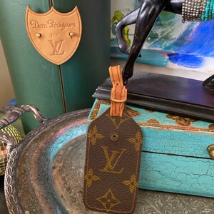 Ultra Rare Vintage LOUIS VUITTON Monogram Luggage Tag - Etsy