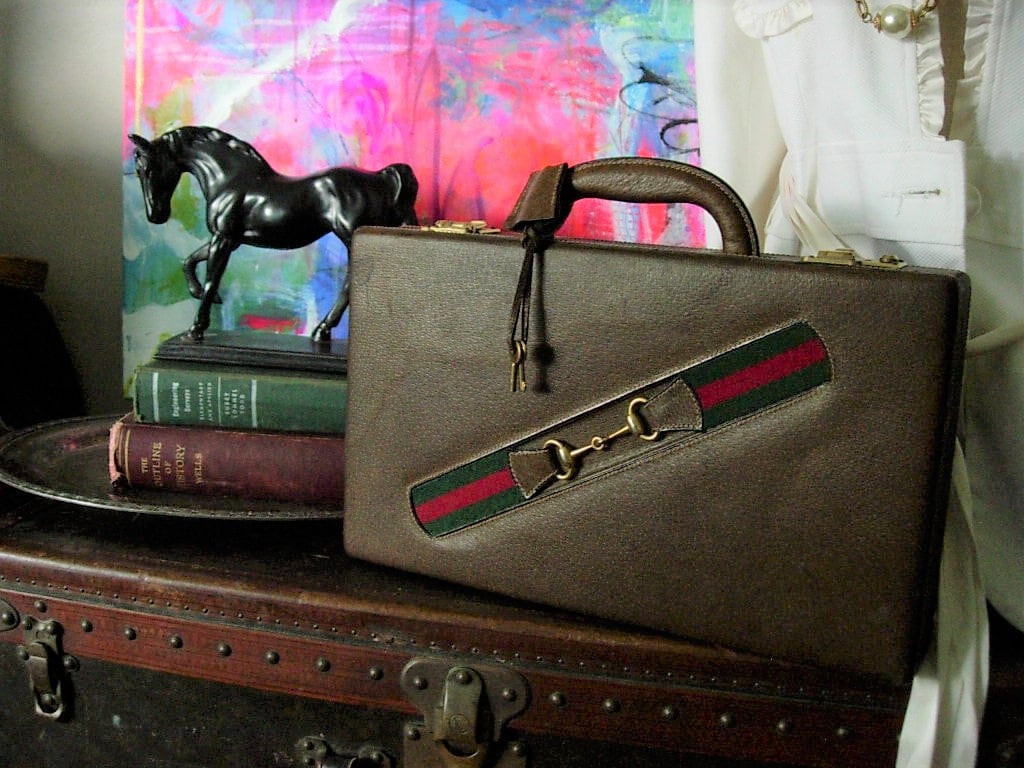 SALE Ultra Rare Vintage GUCCI Iconic BACKGAMMON Game Set Inlaid Wood ...