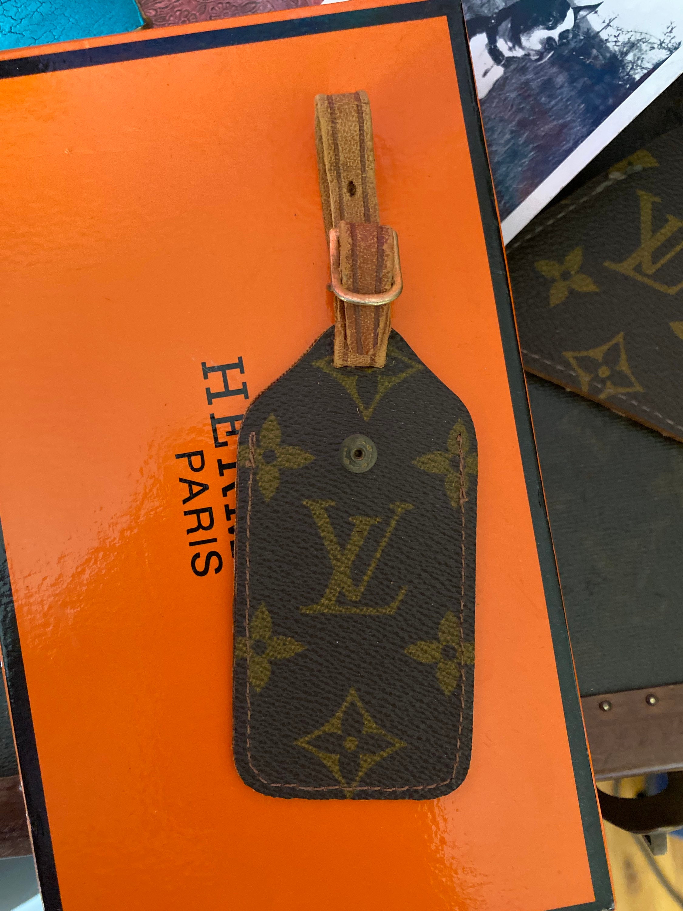 Ultra Rare Vintage LOUIS VUITTON Monogram Luggage Tag - Etsy