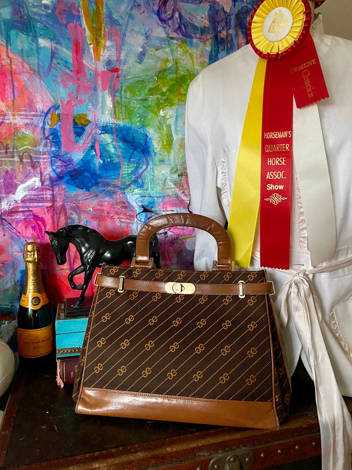 Ultra RARE Vintage Classic GUCCI Kelly Birkin Handbag Purse Tote Luxury ...