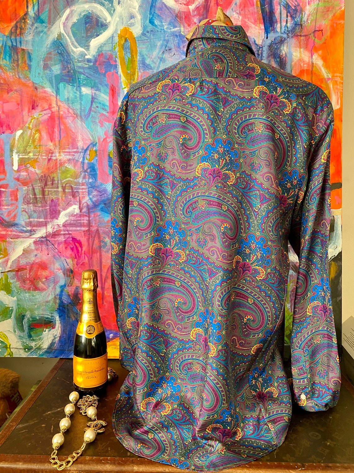 Rare Vintage BEATLES Silk FAB FOUR Shirt Blouse for - Etsy