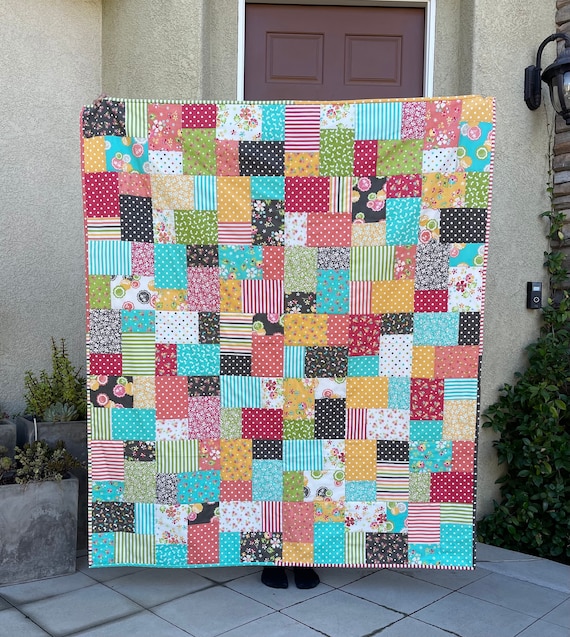 Quilt Patchwork Double Slice Pattern Prairie Moda Fabrics | Etsy