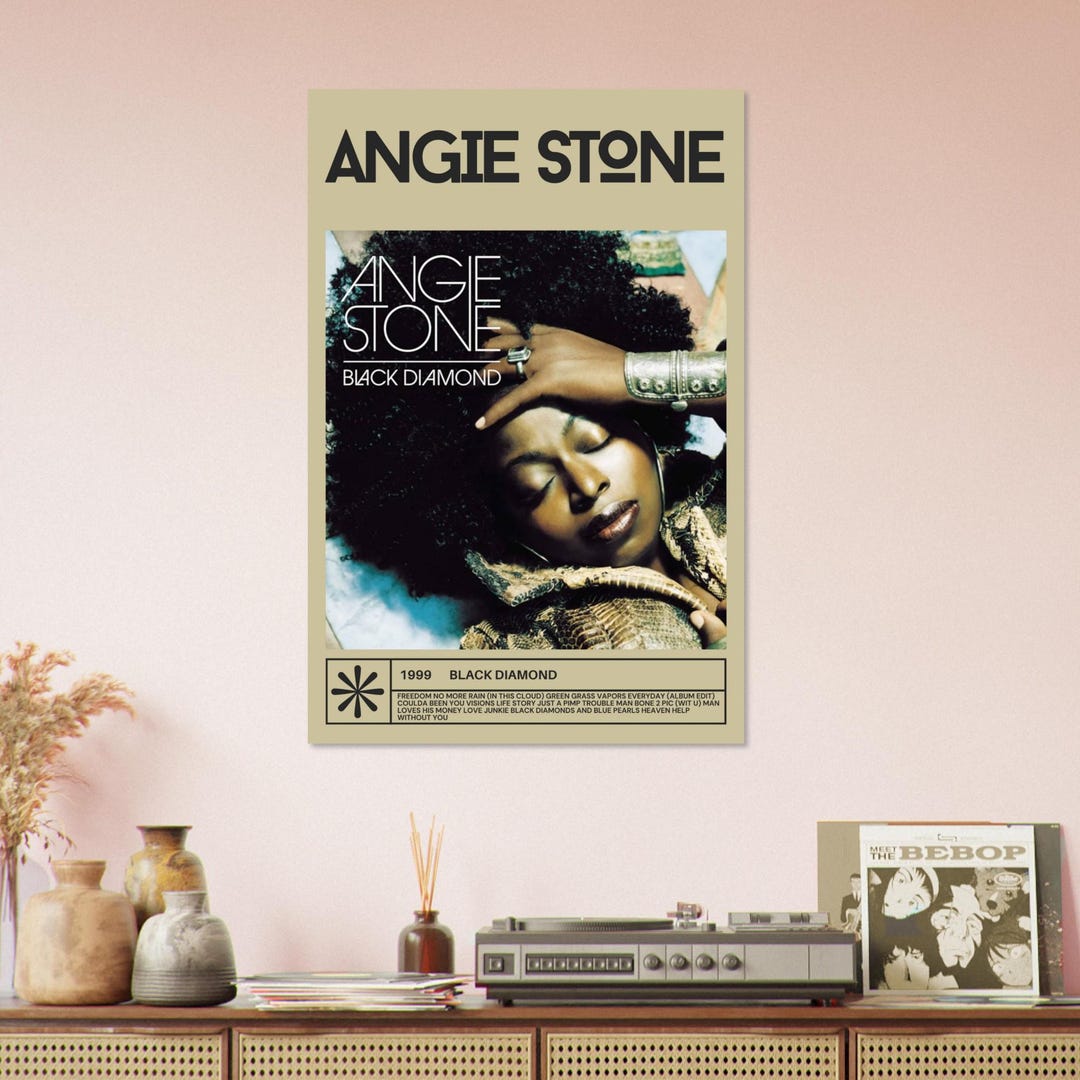 Angie Stone Black Diamond Album Art Poster - Unframed Music Print - Etsy