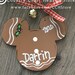 Mickey Head OR Minnie Head Christmas Ornament, Gingerbread Personalized ...