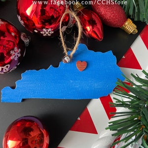 Kentucky Christmas Ornament | Kentucky Ornament | Distressed Kentucky ...