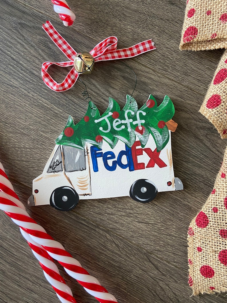Personalized Fedex Christmas Ornament/2021 Fedex Christmas - Etsy