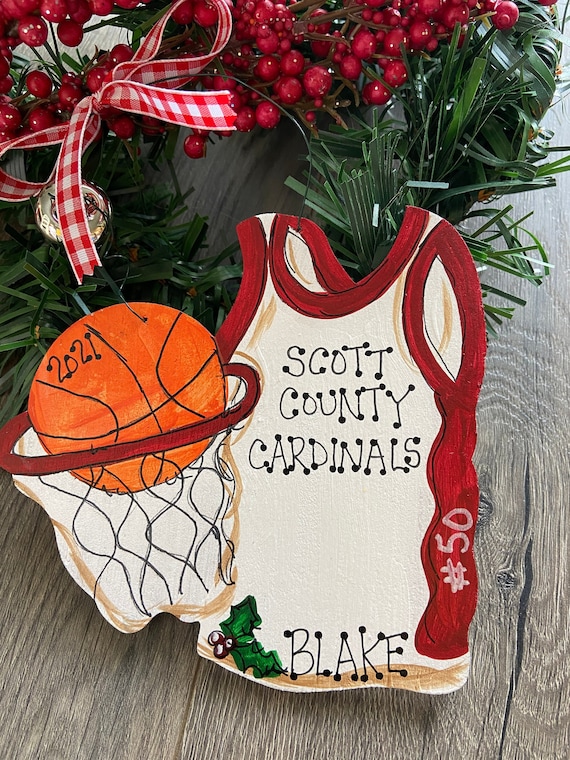 Personalized Basketball Christmas Ornament 2021 Basketball - Etsy