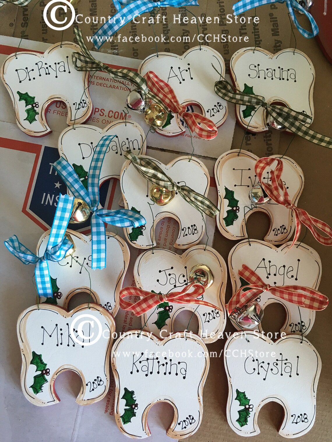 Personalized TOOTH Ornament DENTIST Orthodontist Gift | Etsy