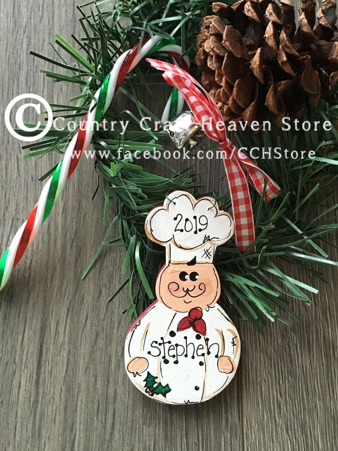 Fat Chef Personalized Christmas Ornament Chef Gift Personalized Baker ...