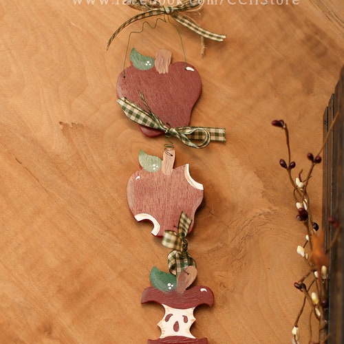 Apple Wall Art Kitchen Welcome Country Friends Apples Decor - Etsy