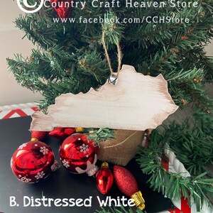 Kentucky Christmas Ornament | Kentucky Ornament | Distressed Kentucky ...