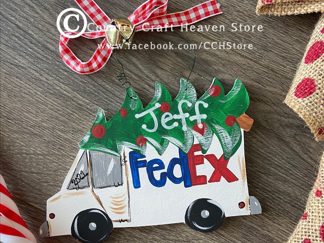 Personalized Fedex Christmas Ornament/2021 Fedex Christmas - Etsy