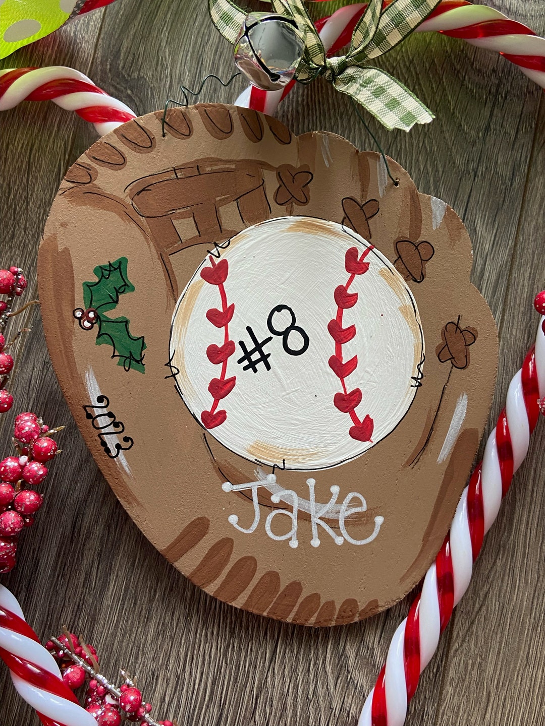 Baseball Ornament Personalized Baseball Ornament Softball Coach Gift ...