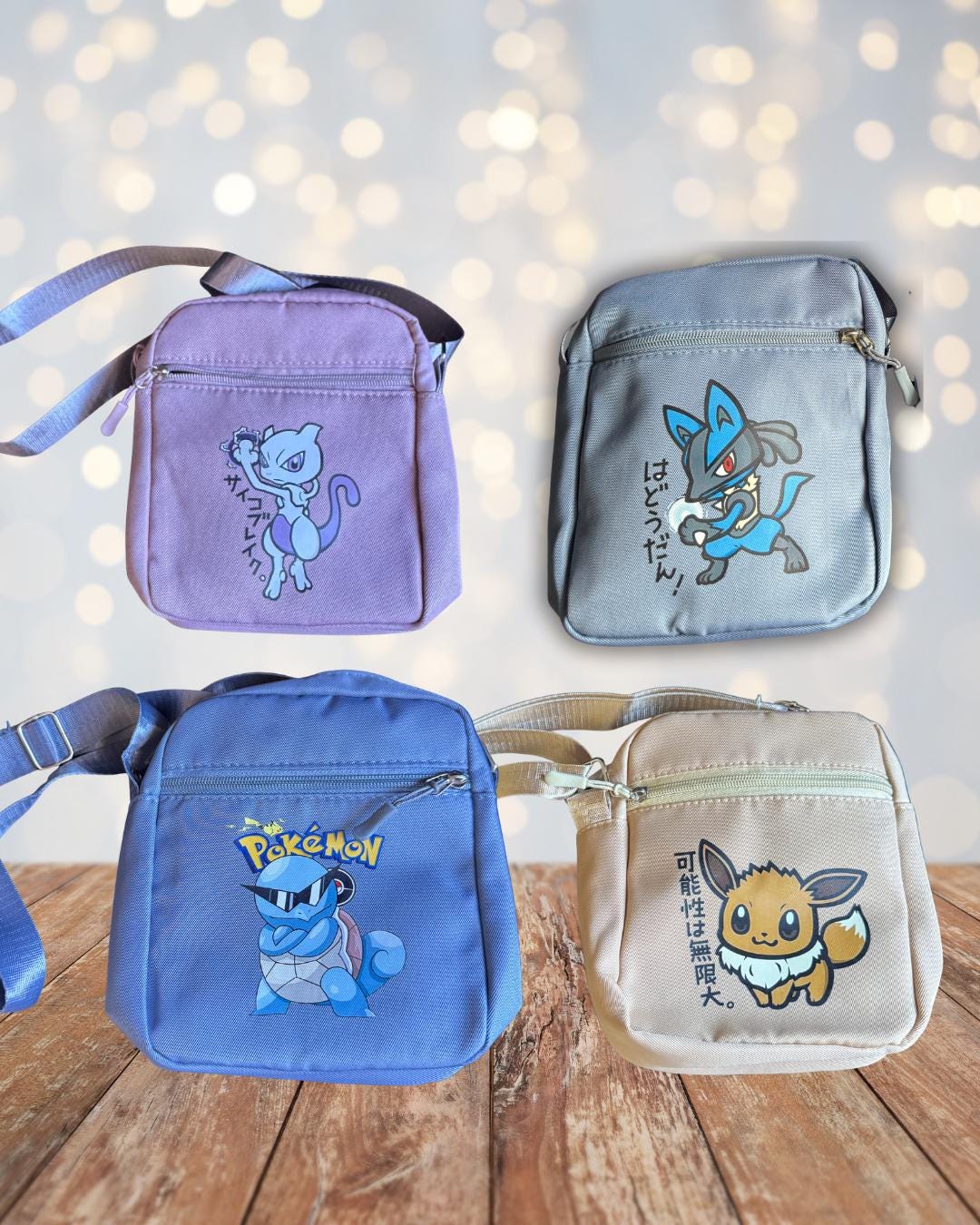 Pokémon Crossbody Bag – Cute Character Shoulder Purse, Kids Travel Bag ...